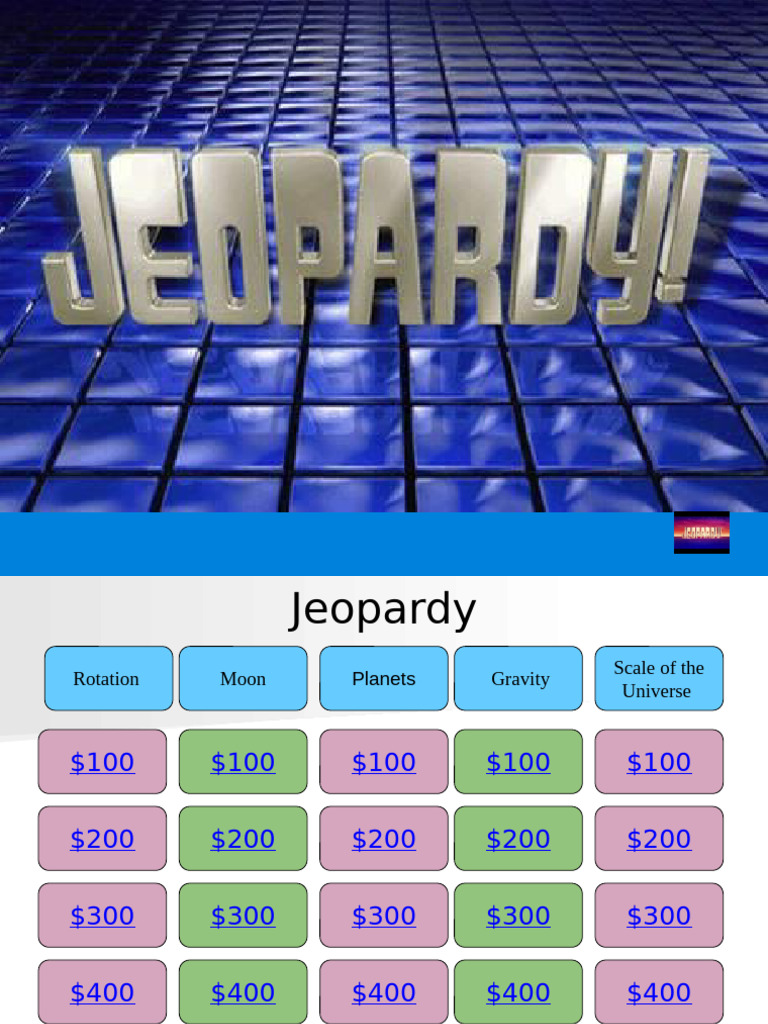 Earth _ Space Jeopardy | PDF | Planets | Solar System