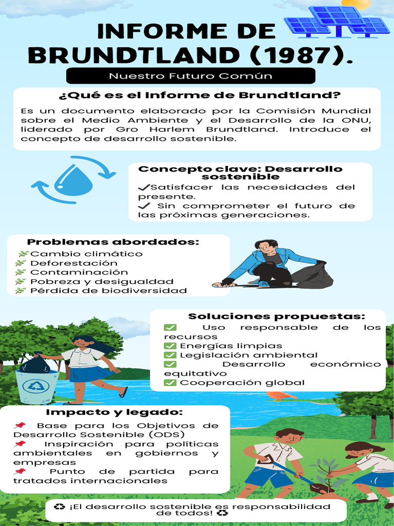 Informe Brundtland: Desarrollo Sostenible 1987 | PDF