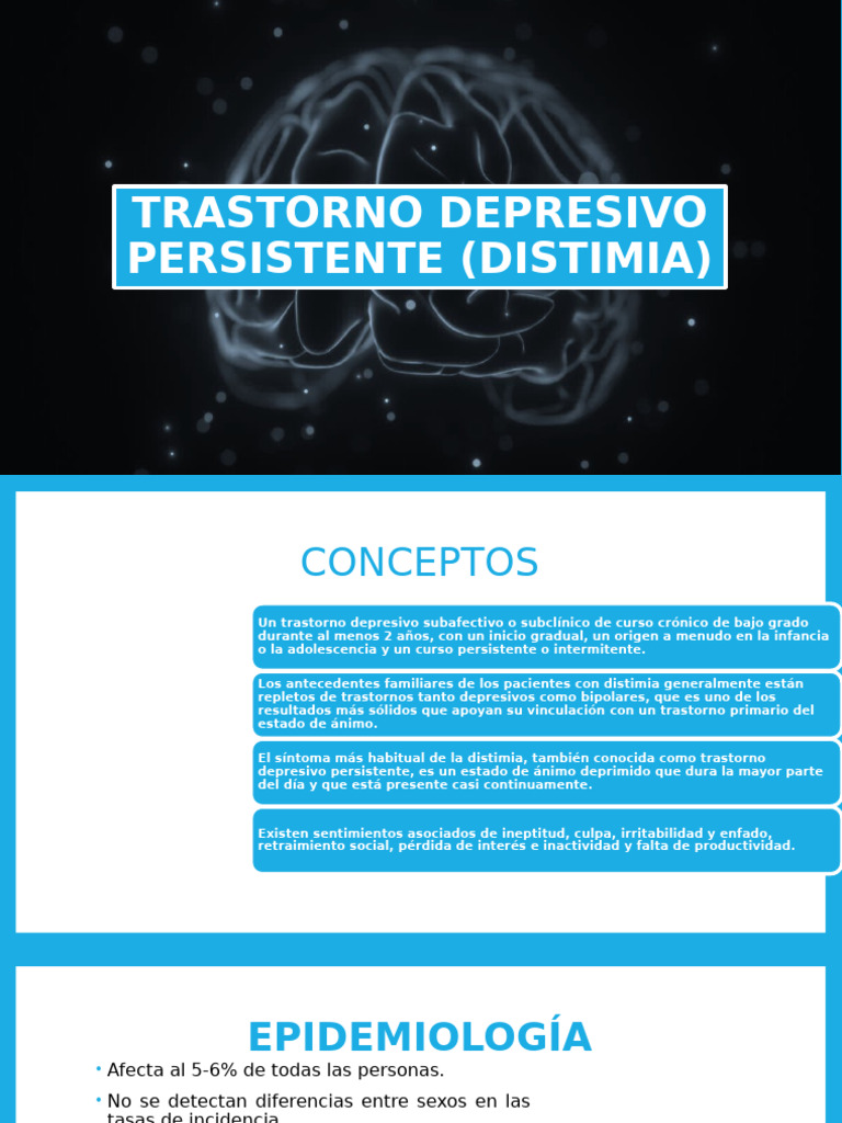 Distimia: Diagnóstico y Tratamiento | PDF | Trastorno depresivo mayor ...