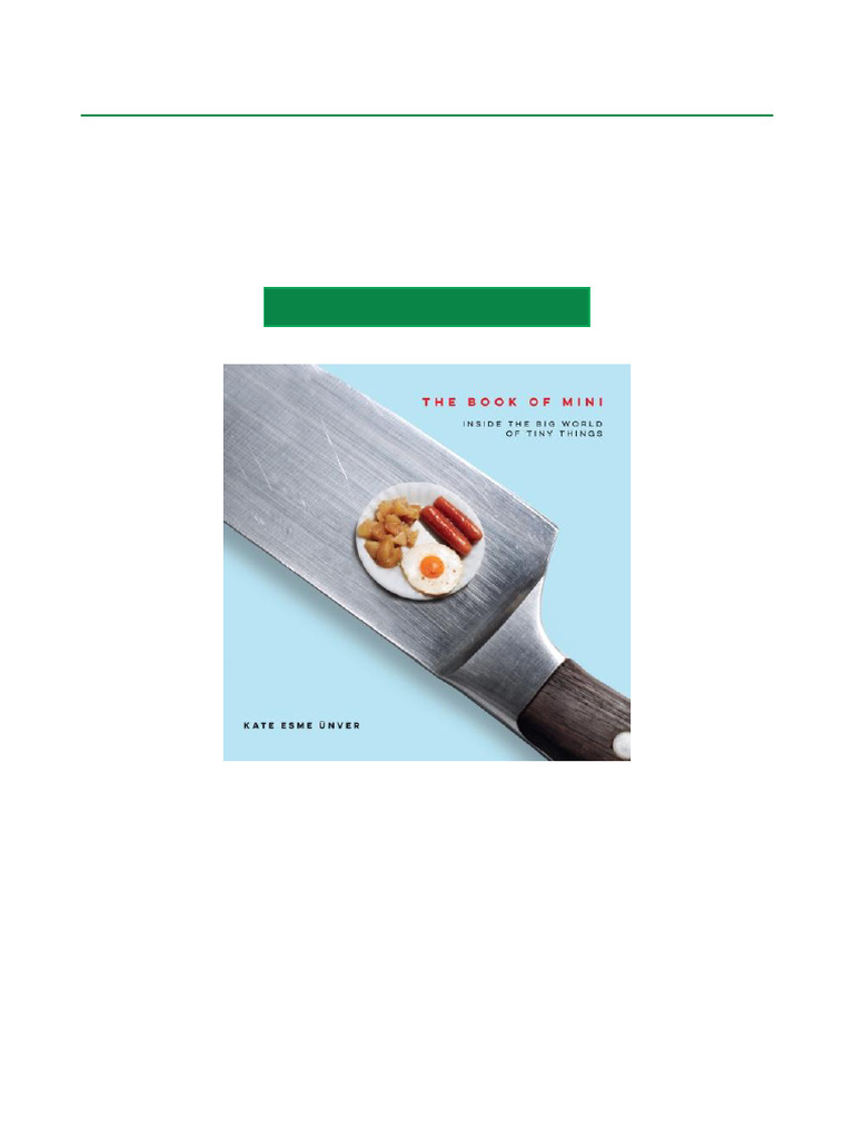 The Book of Mini: Explore Tiny Worlds | PDF