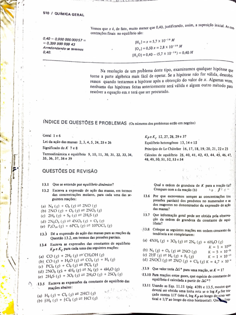 Equilibrio Exerc 1 | PDF