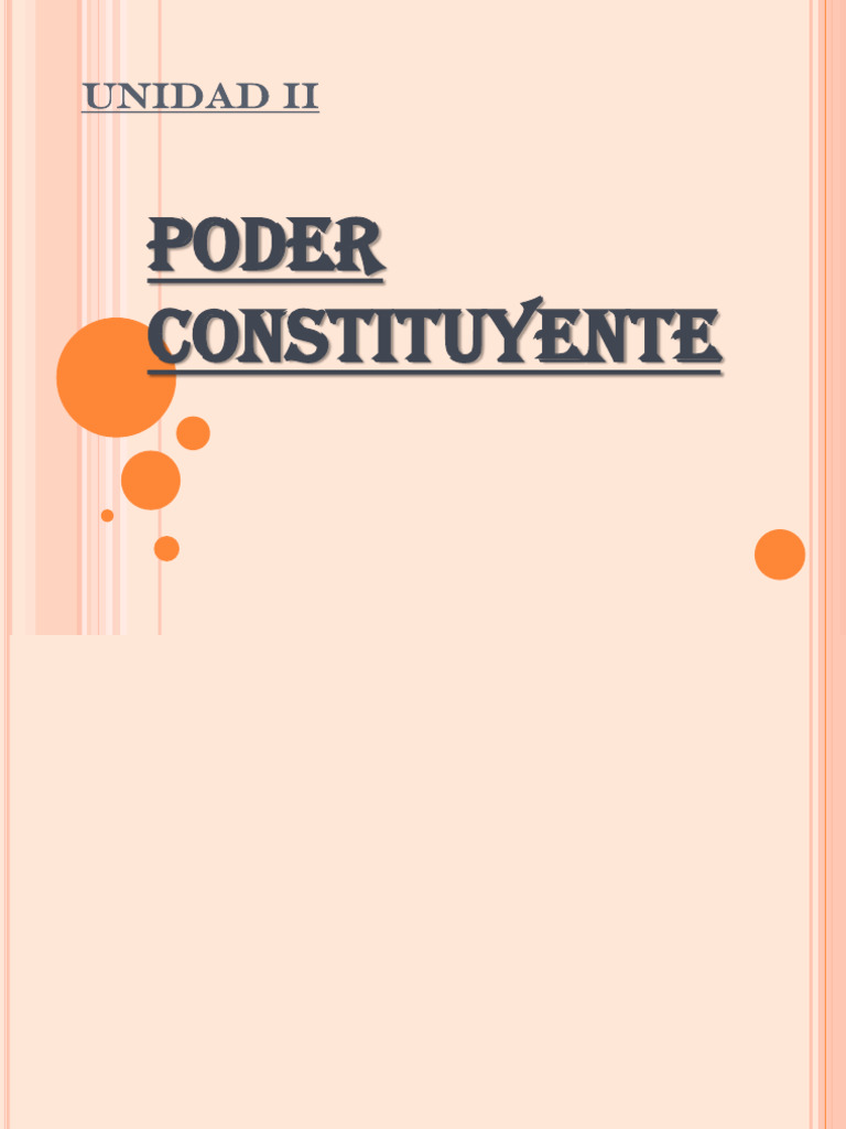 Poder Constituyente | PDF