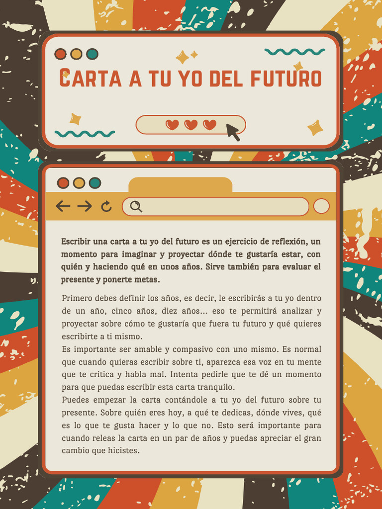 Carta a tu yo del futuro: guía reflexiva | PDF