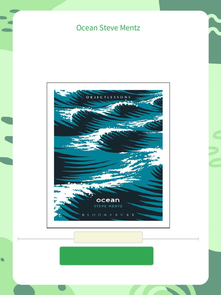 Ocean Steve Mentz - Read The Ebook Online or Download It For The Best ...