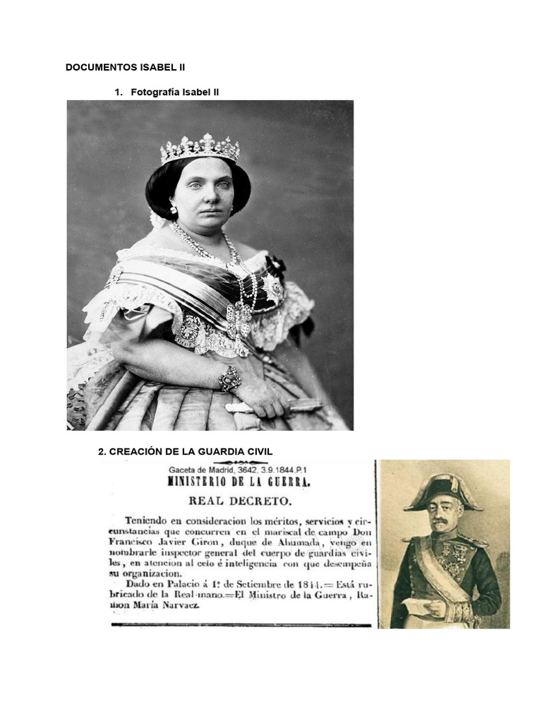 Documentos Isabel Ii | PDF | Constitución | Nación