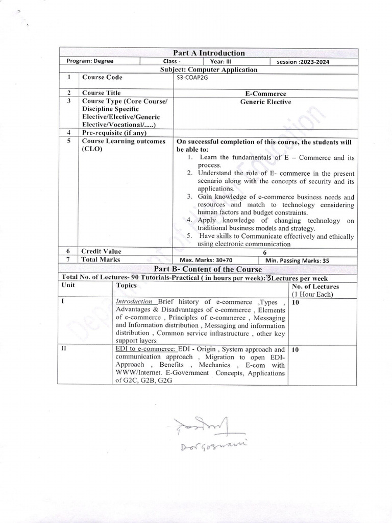 Elective E Commerce | PDF