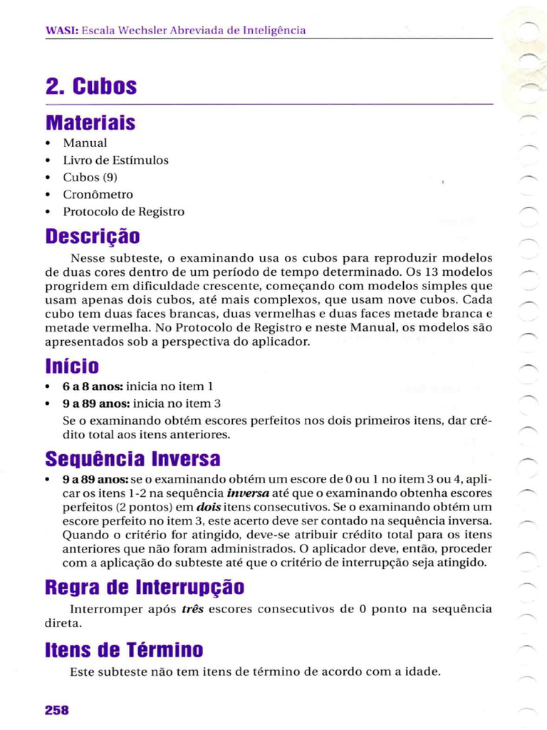 WASI - Cubos Aplicação e Correção | PDF