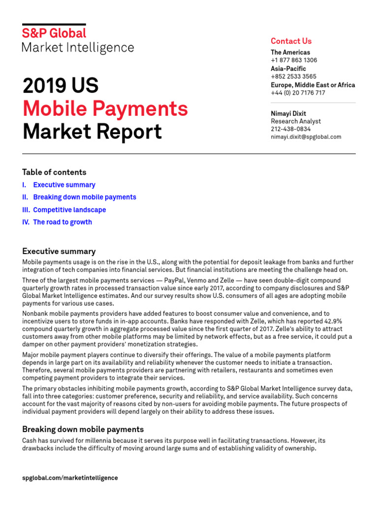 2019 US Mobile Payments Overview | PDF | Apple Pay | Pay Pal
