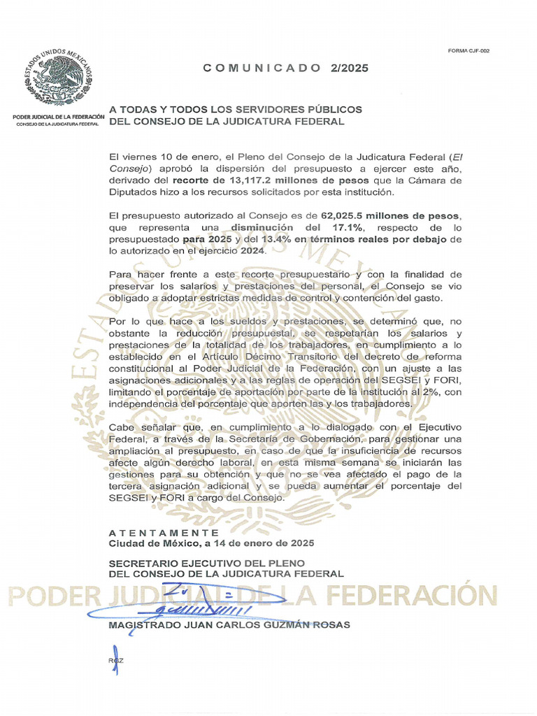 Comunicado 2-2025 | PDF