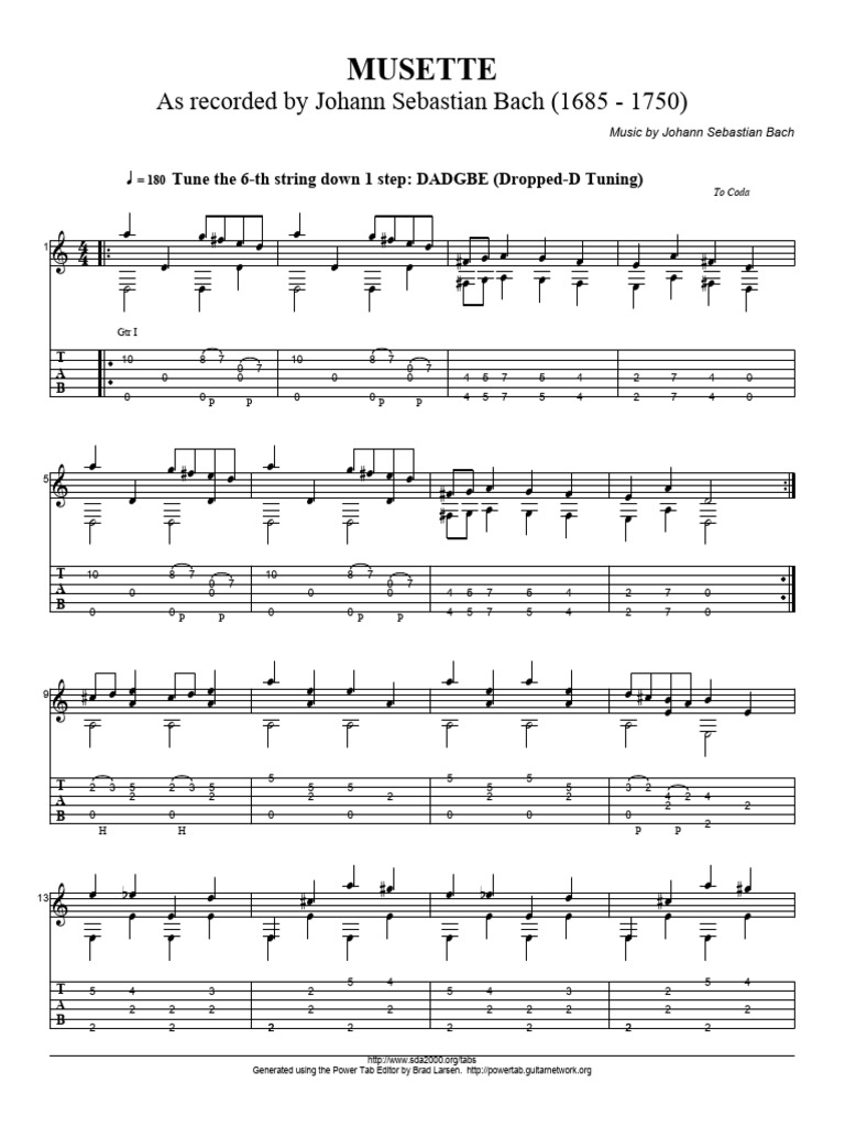 Bach - Musette | PDF | Johann Sebastian Bach | Choral Compositions