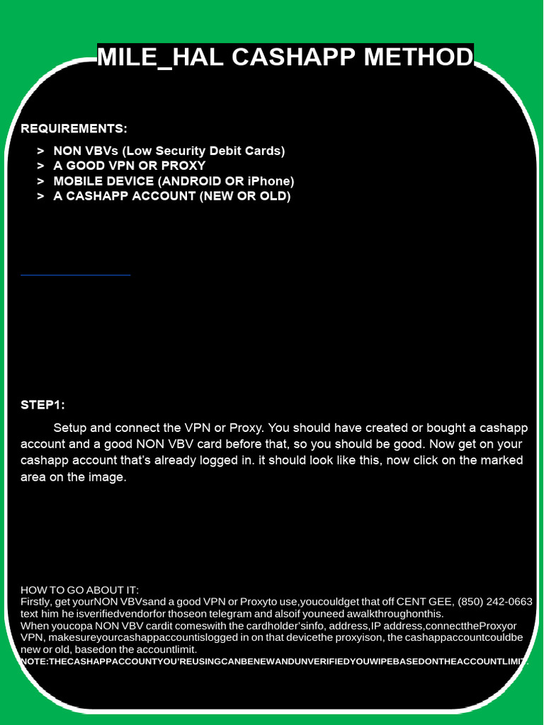 2024 Latest Cashapp Method 1-2 | PDF | Virtual Private Network | Cyberspace