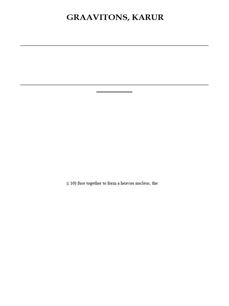 Physics Class Xii Chapter 13 Nuclei Practice Paper 13 2024 | PDF | Atomic Nucleus | Nuclear Fission