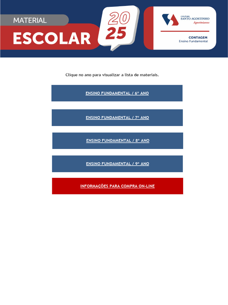 Lista de Material 2025 Fundamental II CT | PDF | Livro didático | Cupom