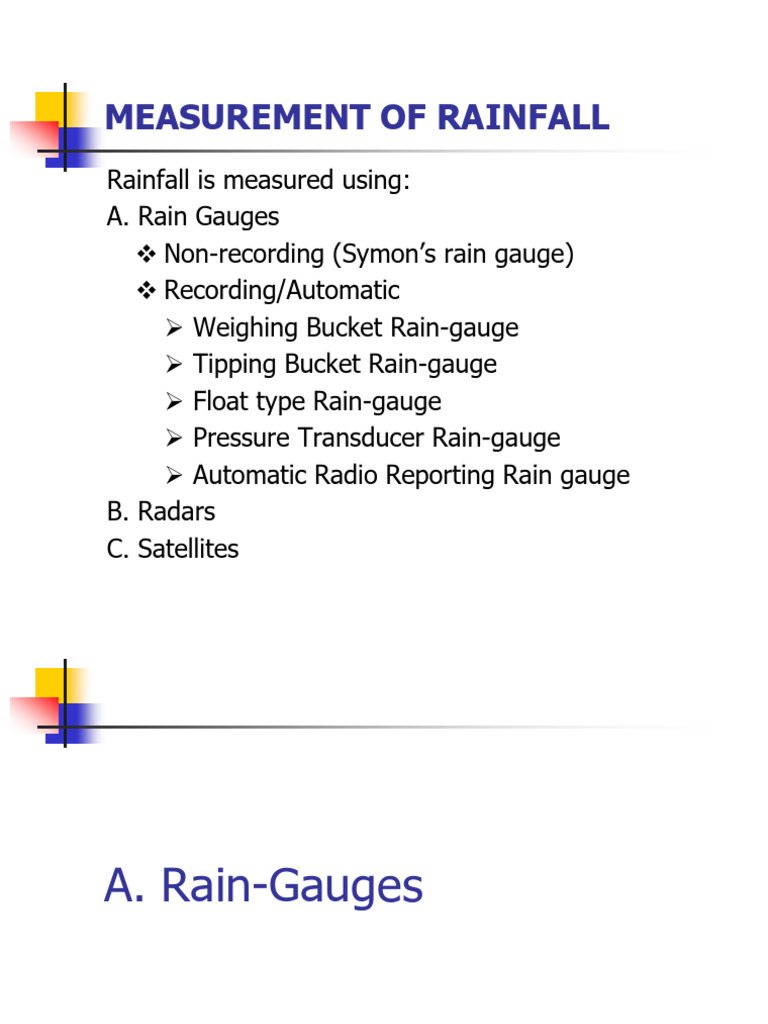 6-Measurement of Rainfall | PDF | Contour Line | Rain