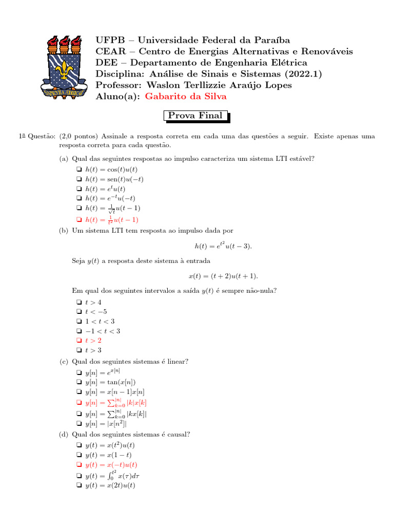 Controle Proporcional em Sistemas LTI | PDF | Matemática aplicada
