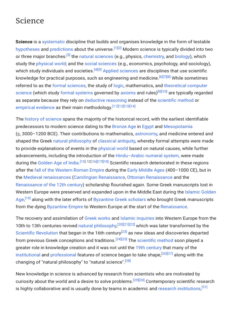 Overview of Scientific Knowledge | PDF | Science | Scientific Method