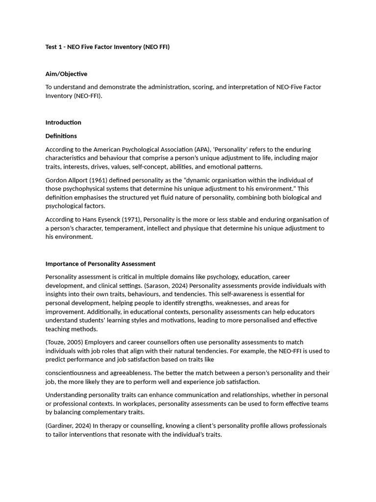 Final Journal | PDF | Extraversion And Introversion | Psychological Concepts