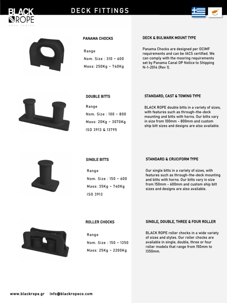 Deck Fittings | PDF | Ships | Watercraft