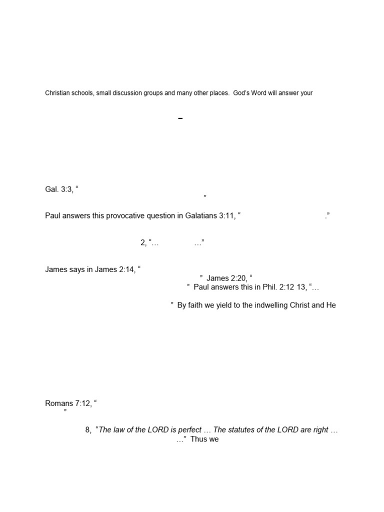 100 Bible Lessons Lesson 24 | PDF | Grace In Christianity ...