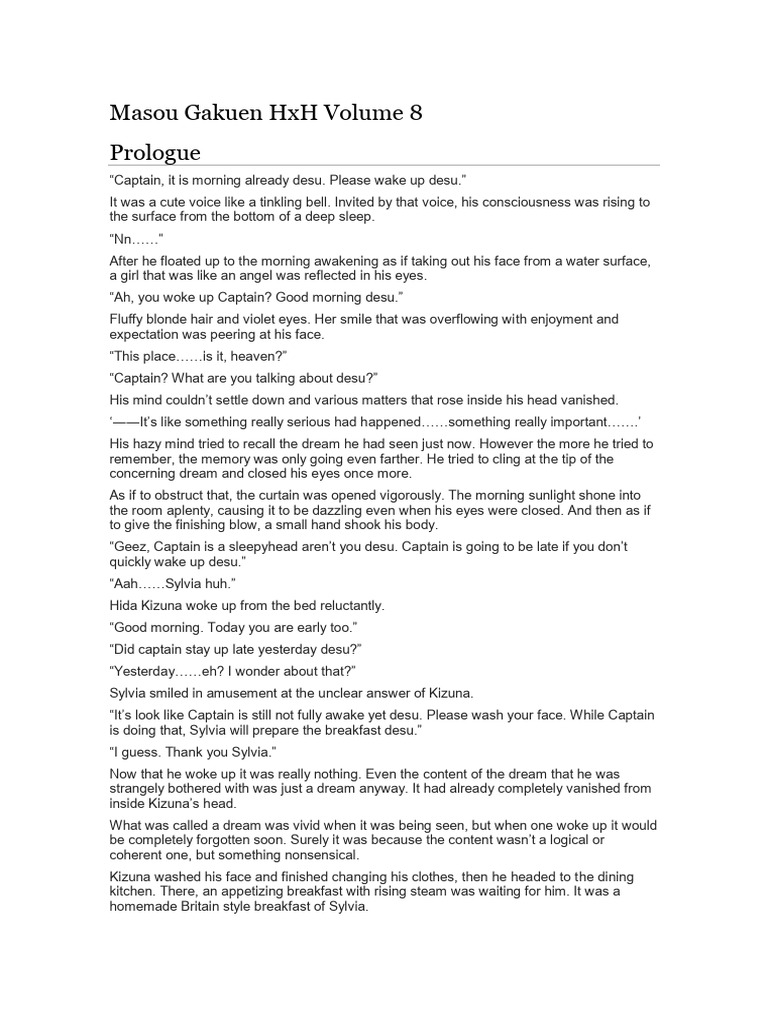 Masou Gakuen HXH Volume 8 | PDF