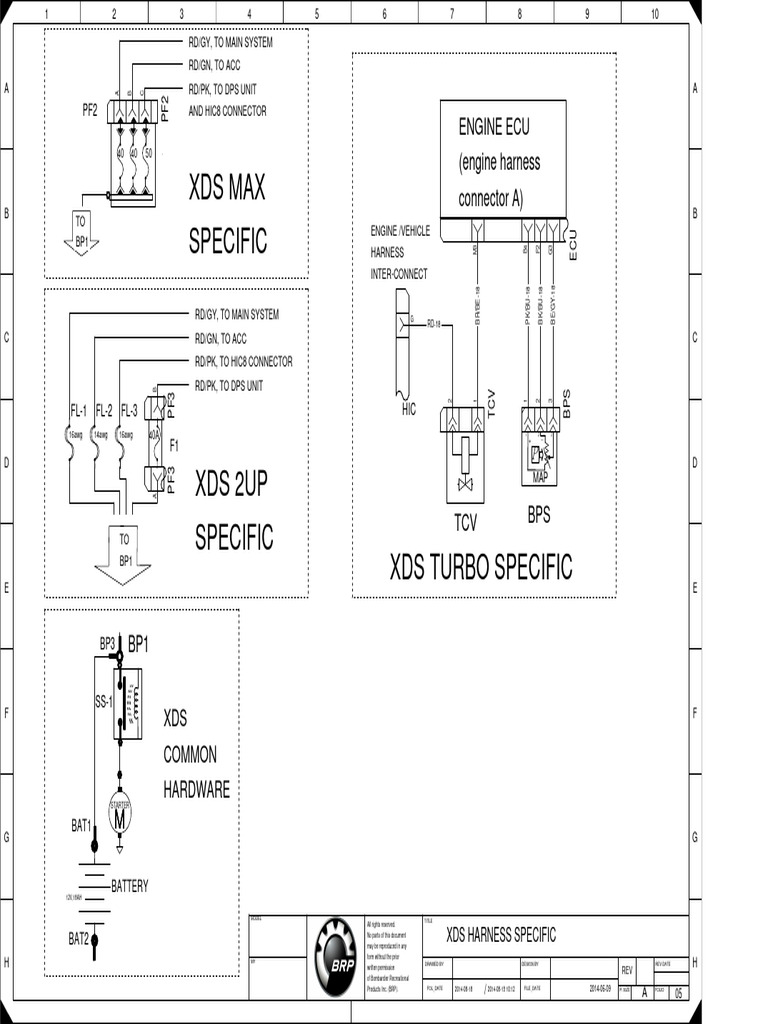 SSV Specific Harnesses (Maverick X DS) - Wiring Diagram WD91Y016 | PDF