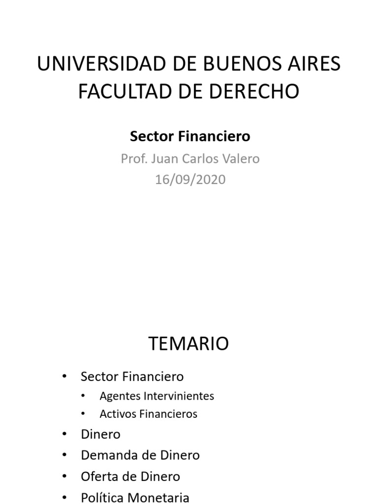 Presentaci - N SectorFinanciero | PDF | Inflación | Dinero