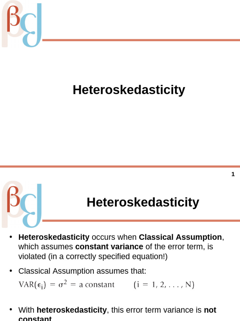 Understanding Heteroskedasticity in Econometrics | PDF | Ordinary Least ...
