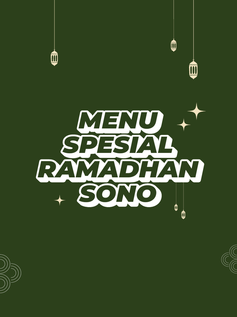 Menu Bukber Selabintana | PDF | Prepared Foods | Vegetables