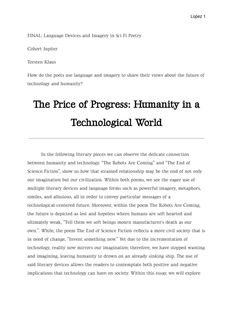 FINAL_ Language Devices and Imagery in Sci Fi Poetry | PDF | Poetry ...