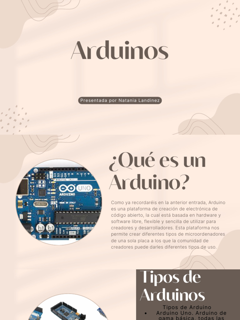 Presentación Propuesta de Marketing Orgánico Beige y Marrón | PDF | Arduino | Ingeniería Informática