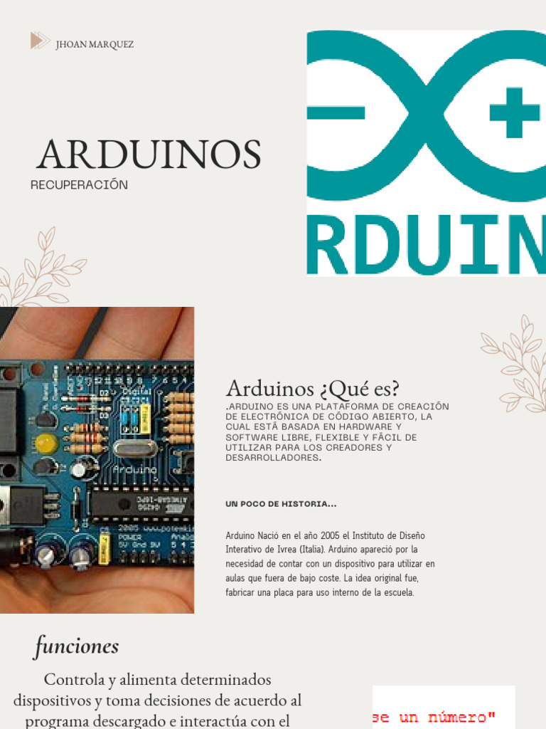 Presentación Propuesta de Negocio Minimalista Beige | PDF | Arduino | Electrónica