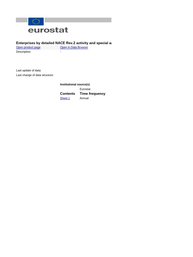 NACE Rev.2 Enterprises Data Overview | PDF