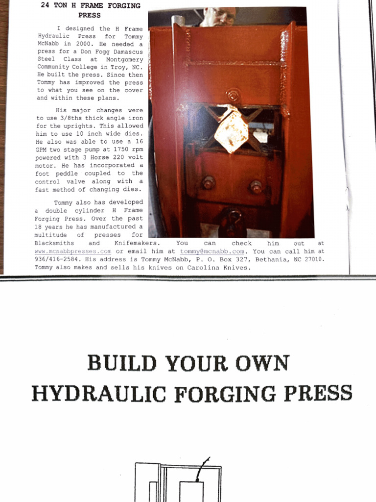 Hidraulic Forge Press Const | PDF
