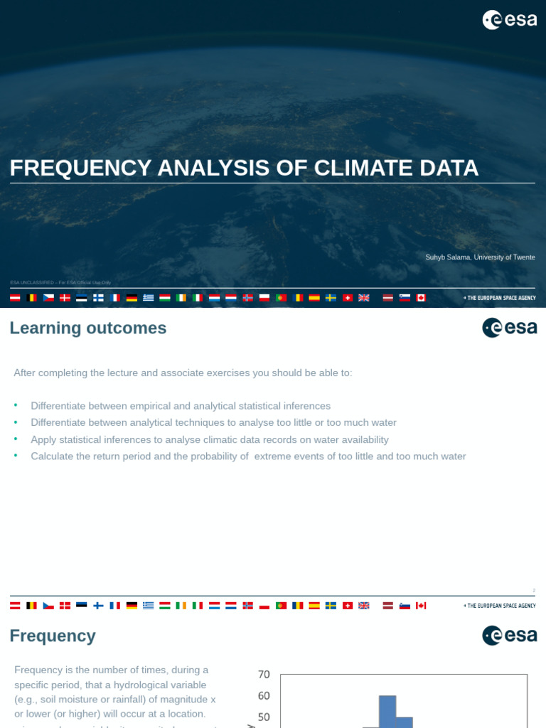 ESA_CCI_Lecture_on_frequency_analysis | PDF | Precipitation | Probability Distribution