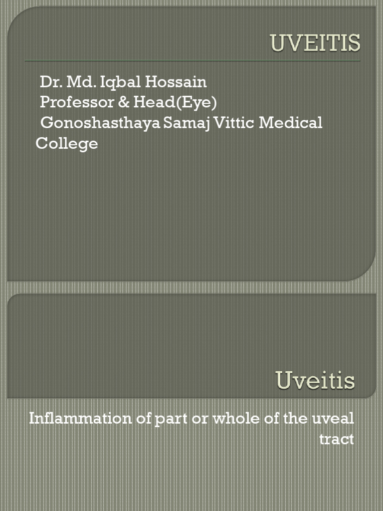 Uveitis | PDF