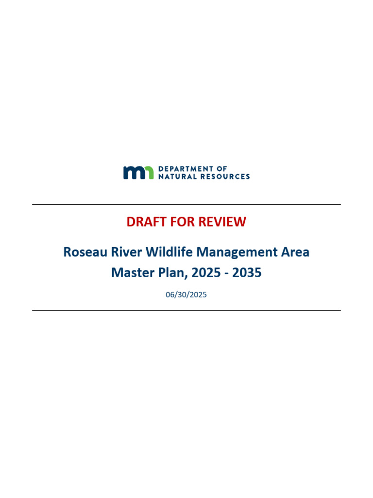 RRWMA Draft Management Plan | PDF | Sioux | Wetland