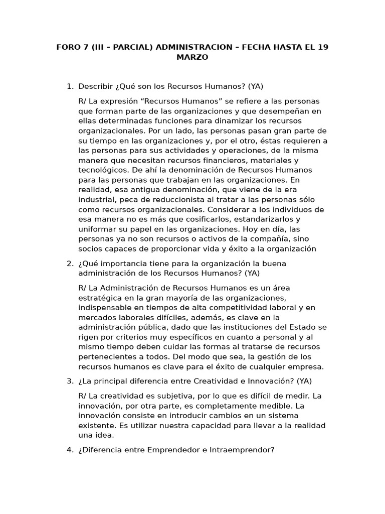 Foro 7 Admon | PDF