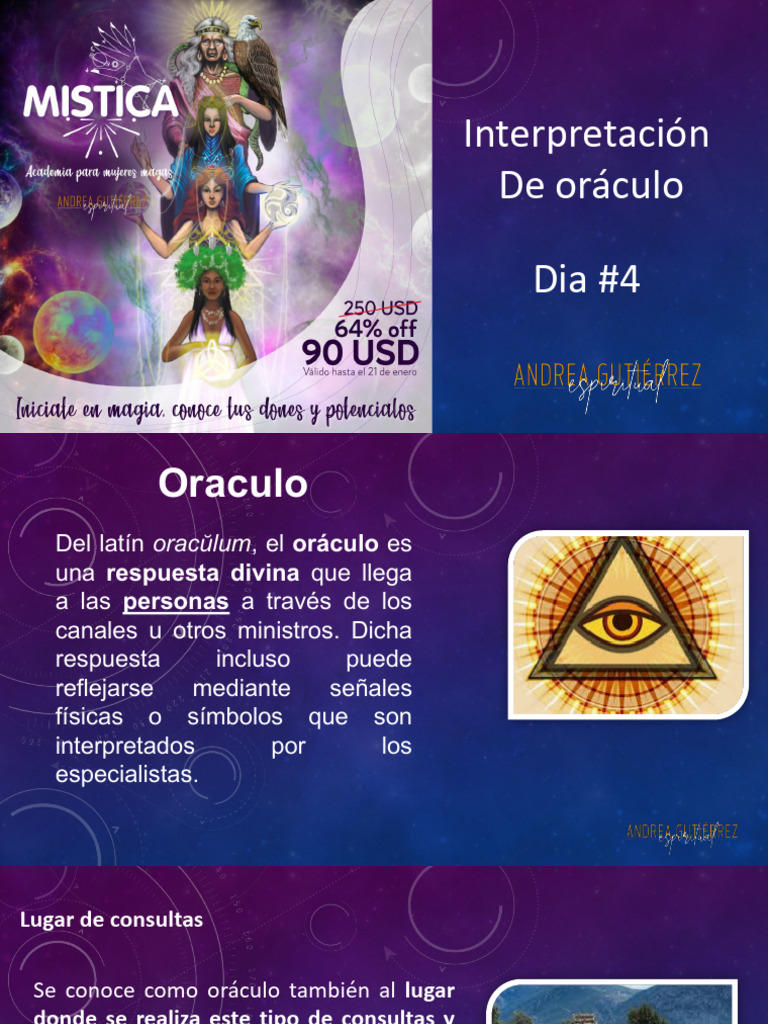 Interpretación de Oraculo | PDF