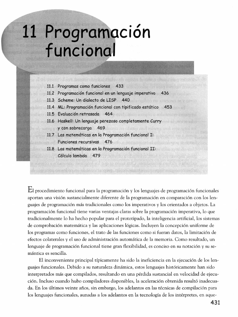 431-492- Cap. 11 - Programación funcional | PDF
