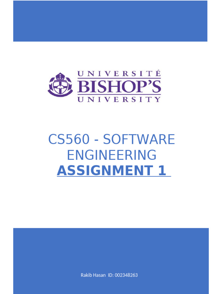 Software Engineering Assignment Solutions | PDF