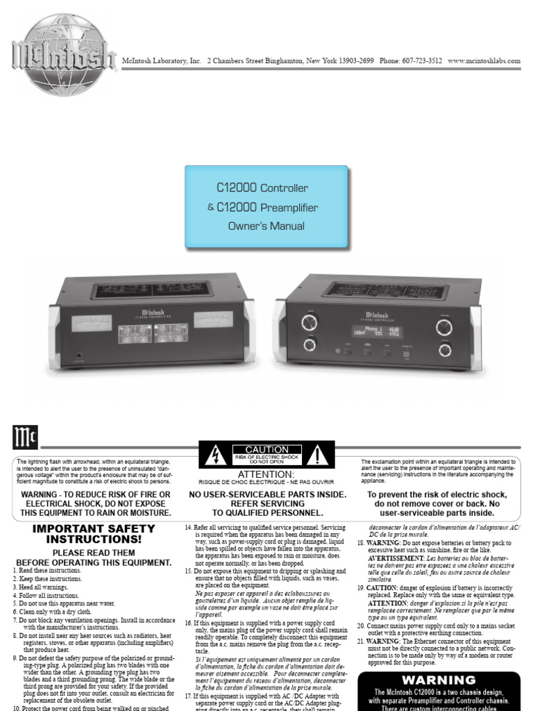 C12000_OM_24116102 | PDF | Amplifier | Electrical Engineering