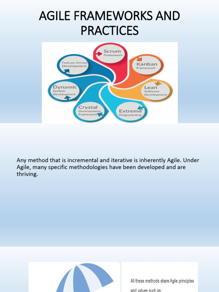 Agile Frameworks and Practices - pdf1 | PDF | Agile Software Development | Systems Architecture