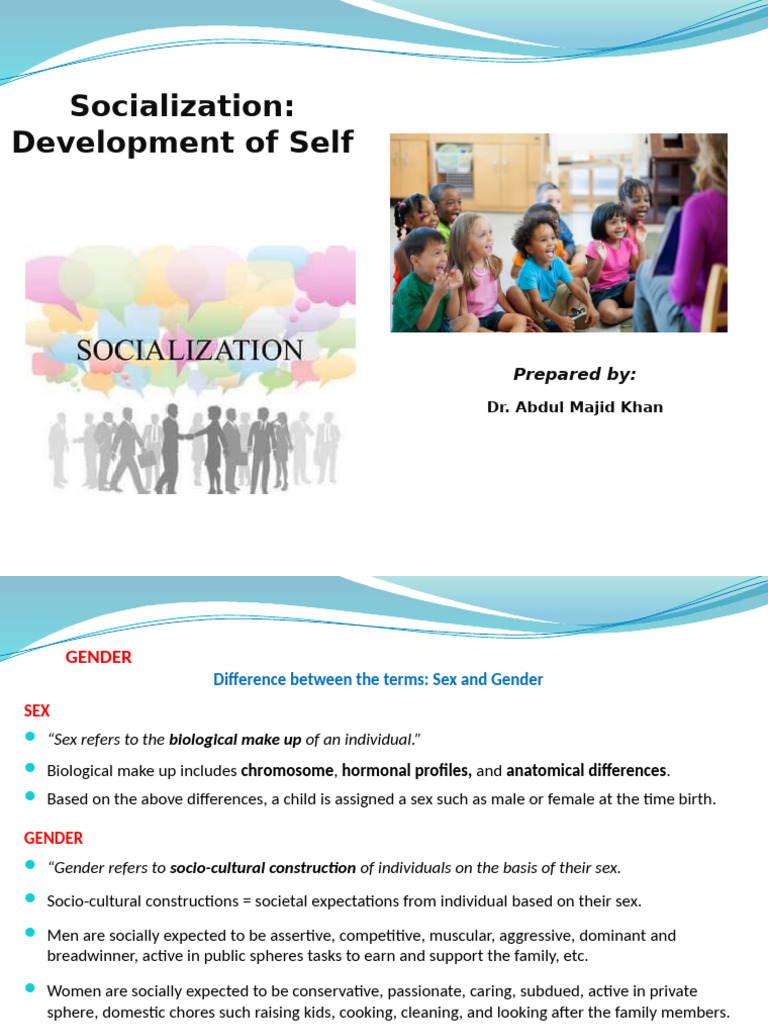 Week 4. Socialization & Self | PDF | Dna | Schema (Psychology)