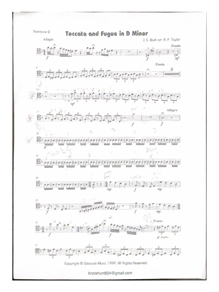 Toccata and Fugue in D Minor | PDF