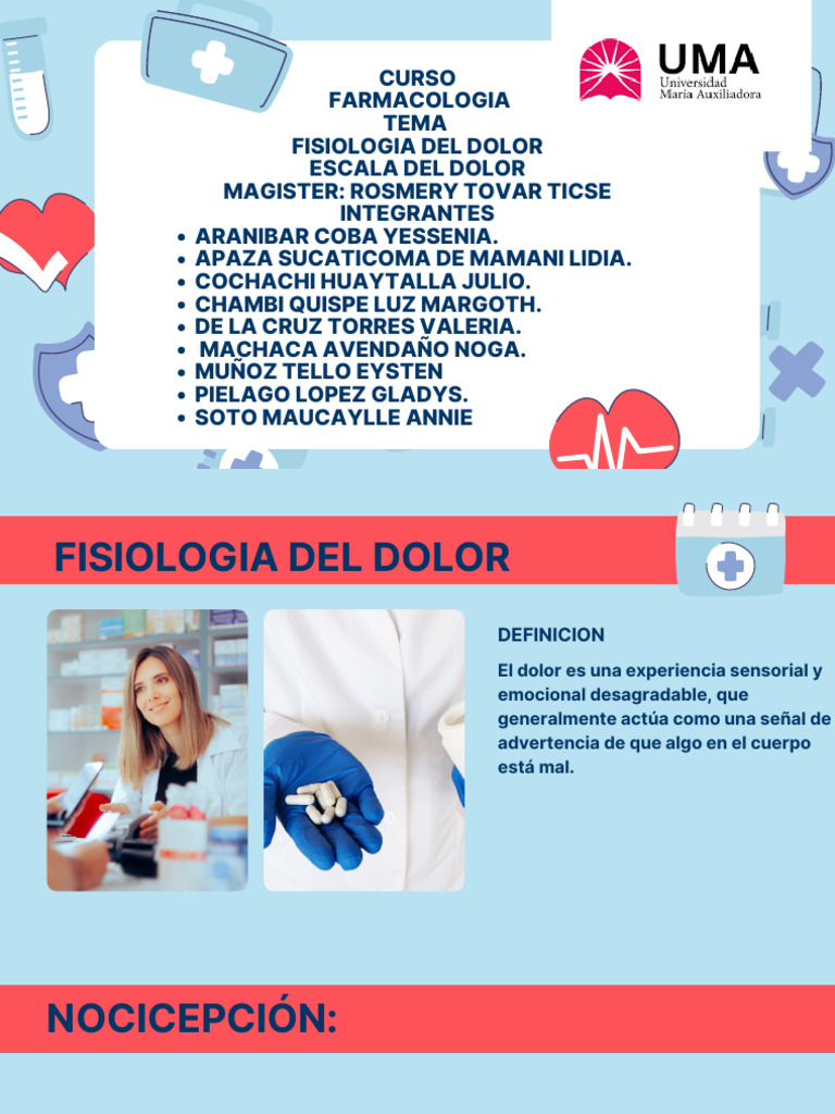 Fisiologia Del Dolor y Escala Del Dolor | PDF | Dolor | Fisiología