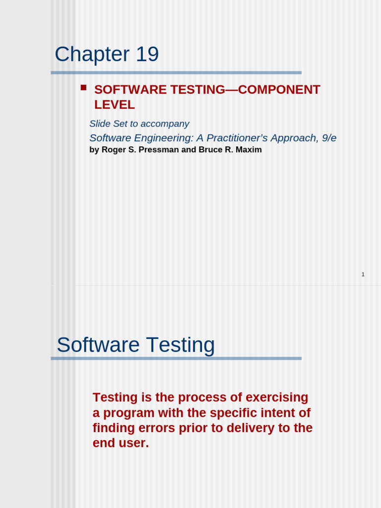 Component-Level Software Testing | PDF | Software Testing | Unit Testing