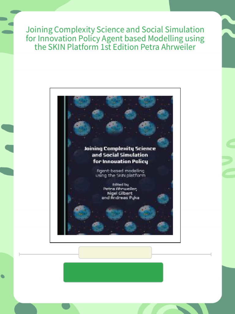 Joining Complexity Science and Social Simulation for Innovation Policy ...