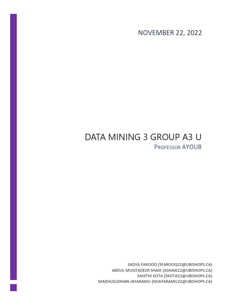 Data Mining K-Means Analysis Report | PDF | Data | Applied Mathematics