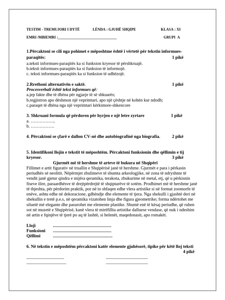 Model Testi | PDF