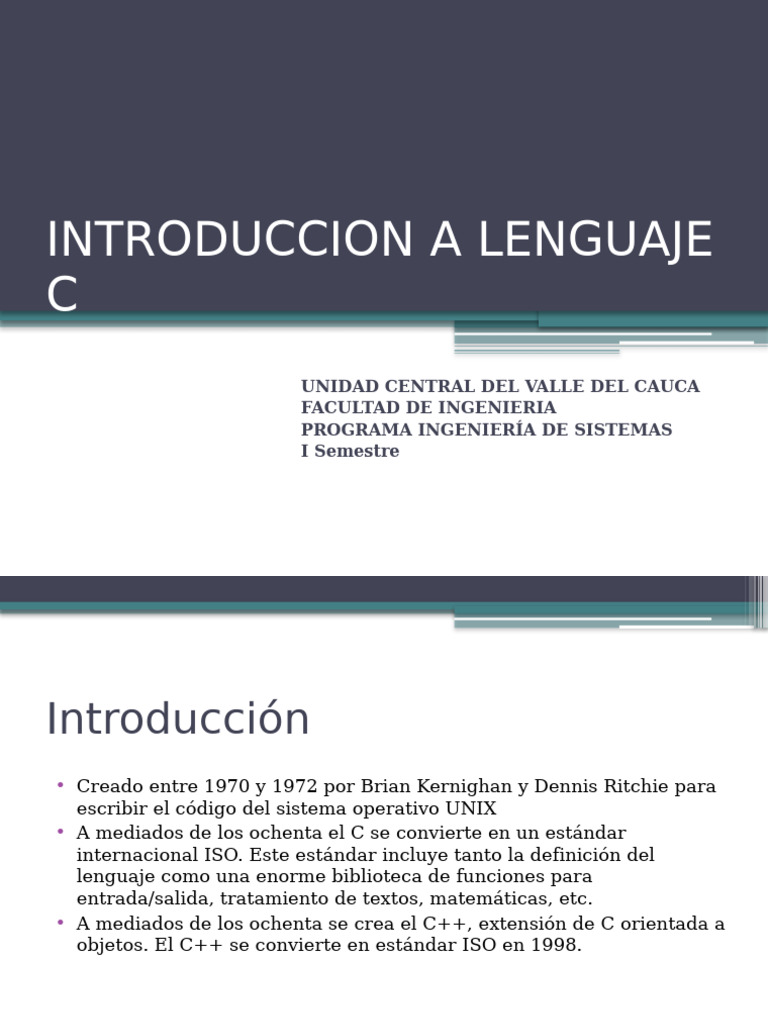 Introduccion Al Codigo C | PDF | C (lenguaje de programación) | Desarrollo de software